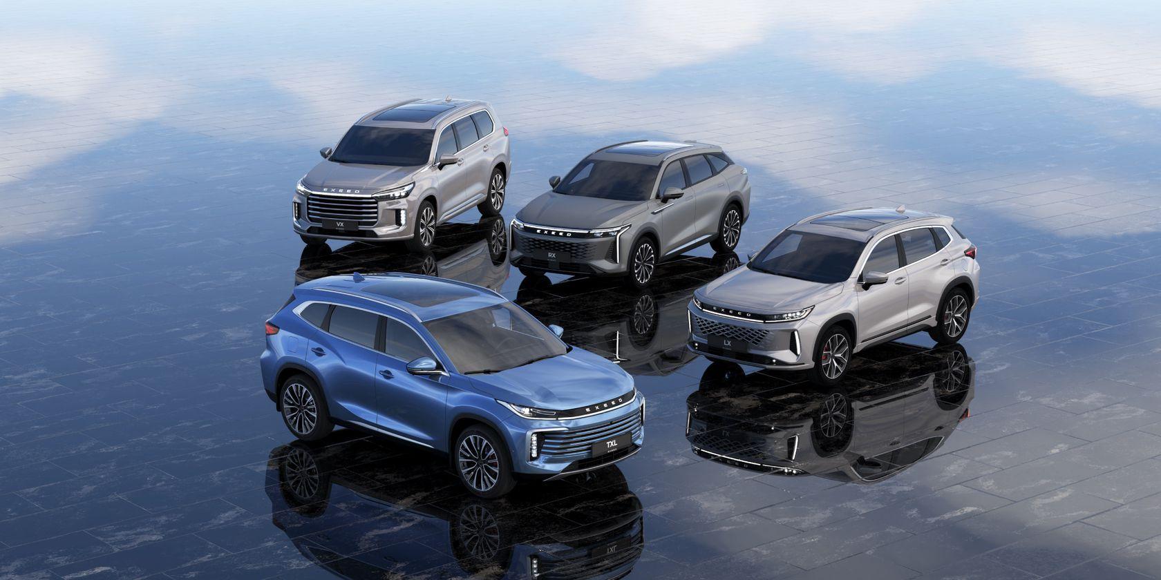 Модели Эксид 2024 года! Модельный ряд автомобилей Exeed